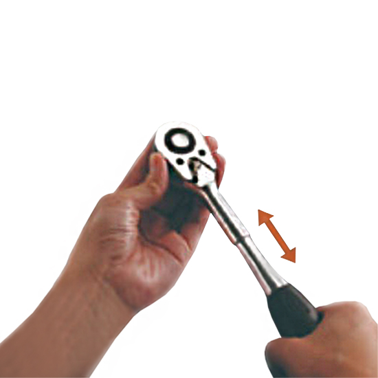 48T 1/2″ Dr. 360° Rolling Joint Lever Type Ratchet Handle - Sergia ...