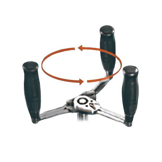 48T 1/2″ Dr. 360° Rolling Joint Lever Type Ratchet Handle - Sergia ...